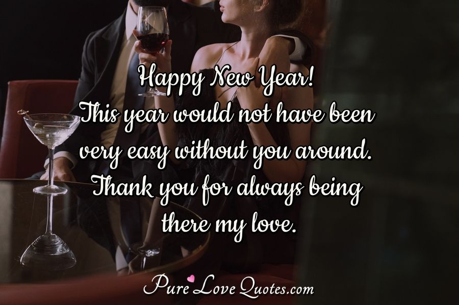 On this New Year's eve I await each day impatiently because I know that ...